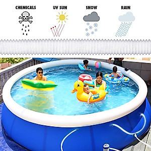 Swimming Pool Replacement Hoses,1.25in Diameter Hoses(2pcs),Premium Quality Kinkproof PE,Pool Filter Replacement Hoses Compatible with Filter Pump 330 GPH, 530 GPH, and 1000 GPH.(59” Length)