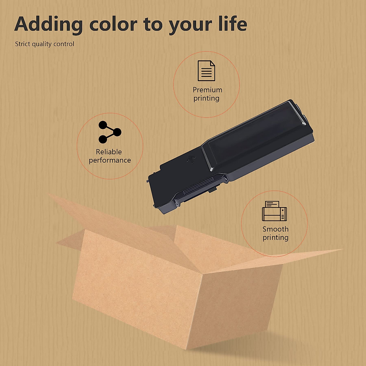 VersaLink C400/C405 Extra High Toner Cartridge 4-Pack Black, Cyan, Magenta, Yellow, Replacement for Xerox Versalink C400D C400DN C405 C405DN C405N Printer - 106R03524 106R03525 106R03526 106R03527