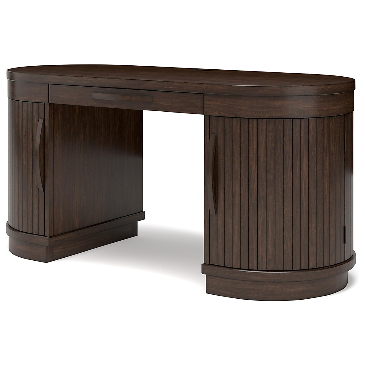 Signature Design by Ashley Korestone Home Office Desk, 63" W x 26" D x 30" H, Dark Brown