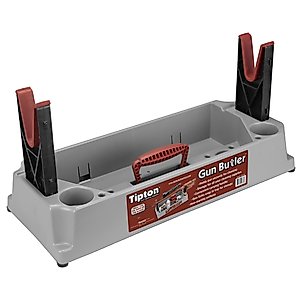 Tipton Gun Butler with Non-Marring Cleaning Forks and Storage Compartments for Secure Firearm Cleaning and Maintenance Green