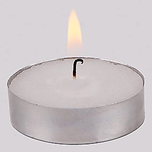 10pcs Tea Lights Candles Unscented Tealight Candle Smokeless Dripless Tea Candles for Wax Seal Stamp Kit, Shabbat, Weddings, Home Decorative, White