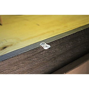 30-Pack with Screws - Heavy Duty Figure 8 Table Top Connector or Desk Top Fastener Clip - 12 Gauge Steel