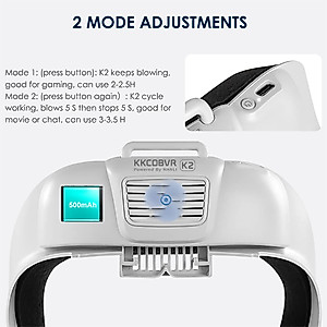 KKCOBVR K2 Face Cover with PU Leather Facial Interface Only Compatible with Meta Quest 2 Accessories Relieve Lens Fogging and Replace Fits with Oculus Quest 2 Elite Head Strap