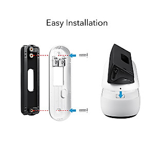 Wasserstein 35° to 55° Horizontal Wedge Wall Mount Compatible with Arlo Wireless Video Doorbell (2nd Gen) & Essential Video Doorbell Wire-Free