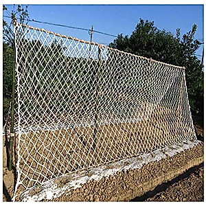 Ynet Child Safety Net, Balcony Anti-Fall Net, Child Climbing Net, Outdoor Stairs Fence Net, White Nylon Rope Decorative Net, Cargo Net, Construction Net, Car Net, 1x5m (Size : 102m(33x5ft))