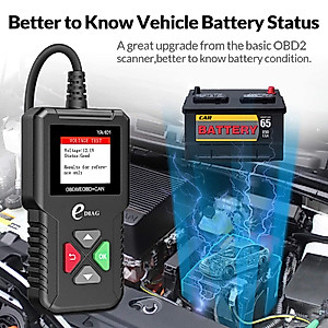 2024 Ver. EDIAG OBD2 Scanner YA-101 Auto Code Reader for Check Engine Light,O2 Sensor,EVAP Test,On-Board Monitor Test,Smog Check,OBD2 Diagnostic Scan Tool for All OBD2 Cars Since 1996-Upgrade Version