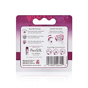 Pure Silk Contour 6 Women’s Razor Blade Refills (12 count) with Free Contour 6 Handle
