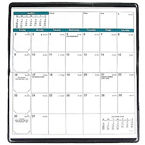 Quo Vadis 2023 Refill For Visoplan Monthly Planner - Pocket Calendar Organizer
