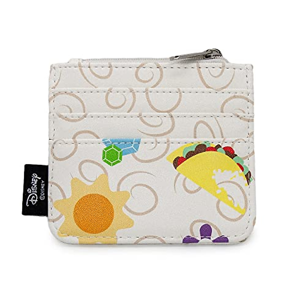 Buckle Down Disney Wallet, Id Zip Top, Pixar, Toy Story 4 Sheep Trio Billy Goat and Gruff Pose, White, Vegan Leather