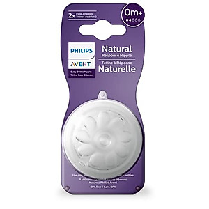 Philips Avent Natural Response Nipple Flow 2, 0M+, 2 pack, SCY962/02