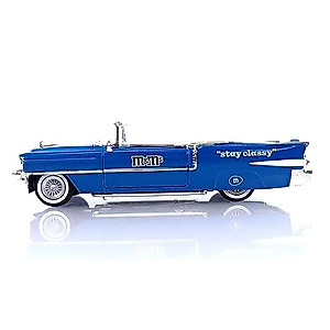 Jada Toys M&M's 1:24 1956 Cadillac El Dorado Die-cast Car w/ 2.75" Blue Figure, Toys for Kids and Adults