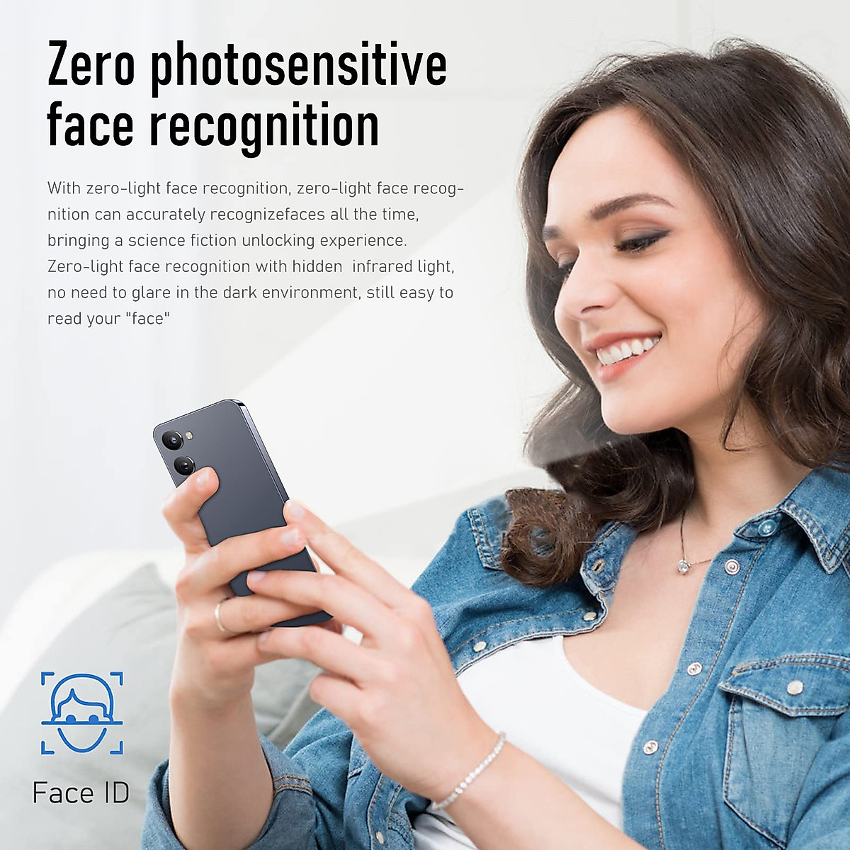 Unlocked Cell Phone, 3G Mobile Phone, 5.0in FHD HD Screen, 4GB RAM 32GB ROM, Dual Card Dual Standby Smartphone, 5MP+8MP Camera, WIFI, BT, 3500mah Battery (US Plug)