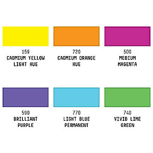 Liquitex Professional Paint Marker Set, 6 Piece, Vibrants