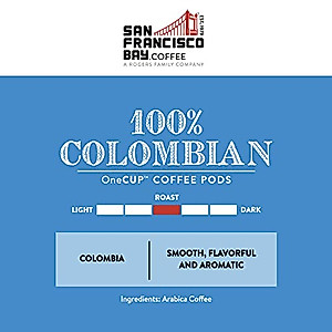 San Francisco Bay Compostable Coffee Pods - 100% Colombian (80 Ct) K Cup Compatible including Keurig 2.0, Medium Roast