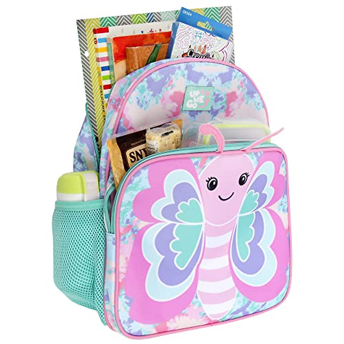 Up We Go Little Kids Animal Shape Backpacks for Toddlers Pre-K Preschool 14-15 Inches | Kids Backpack for Boys and Girls Ages 3 to 5 (Bodacious Butterfly)