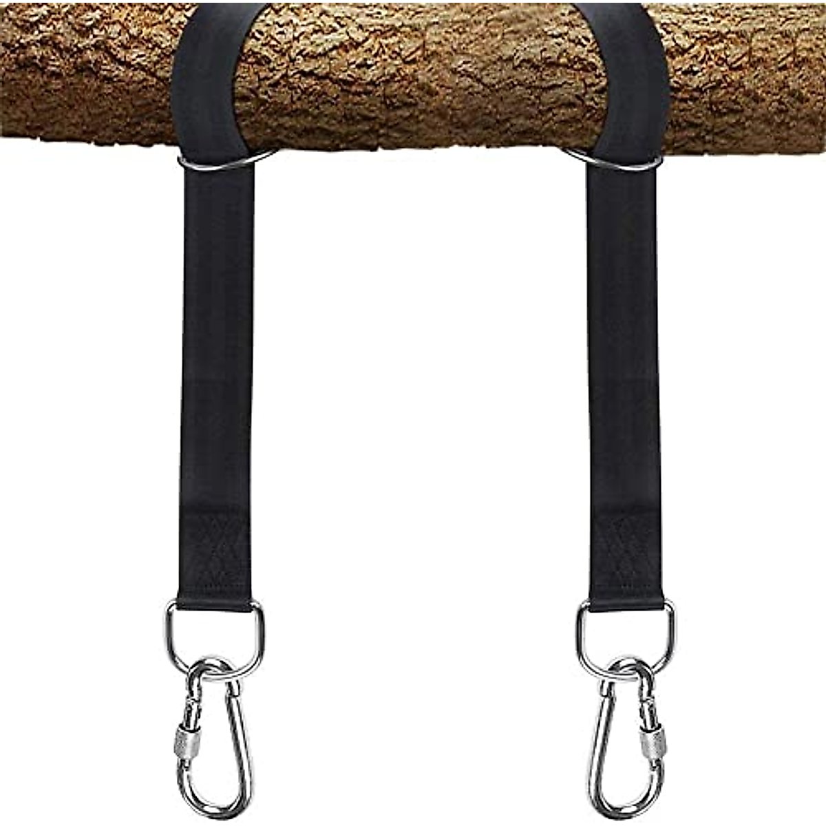Tree Swing Hanging Straps Kit Holds 2000 lbs,10ft Extra Long Straps Strap with Safer Lock Snap Carabiner Hooks Perfect for Tree Swing & Hammocks, Perfect for Swings,Carry Pouch Easy Fast Installation