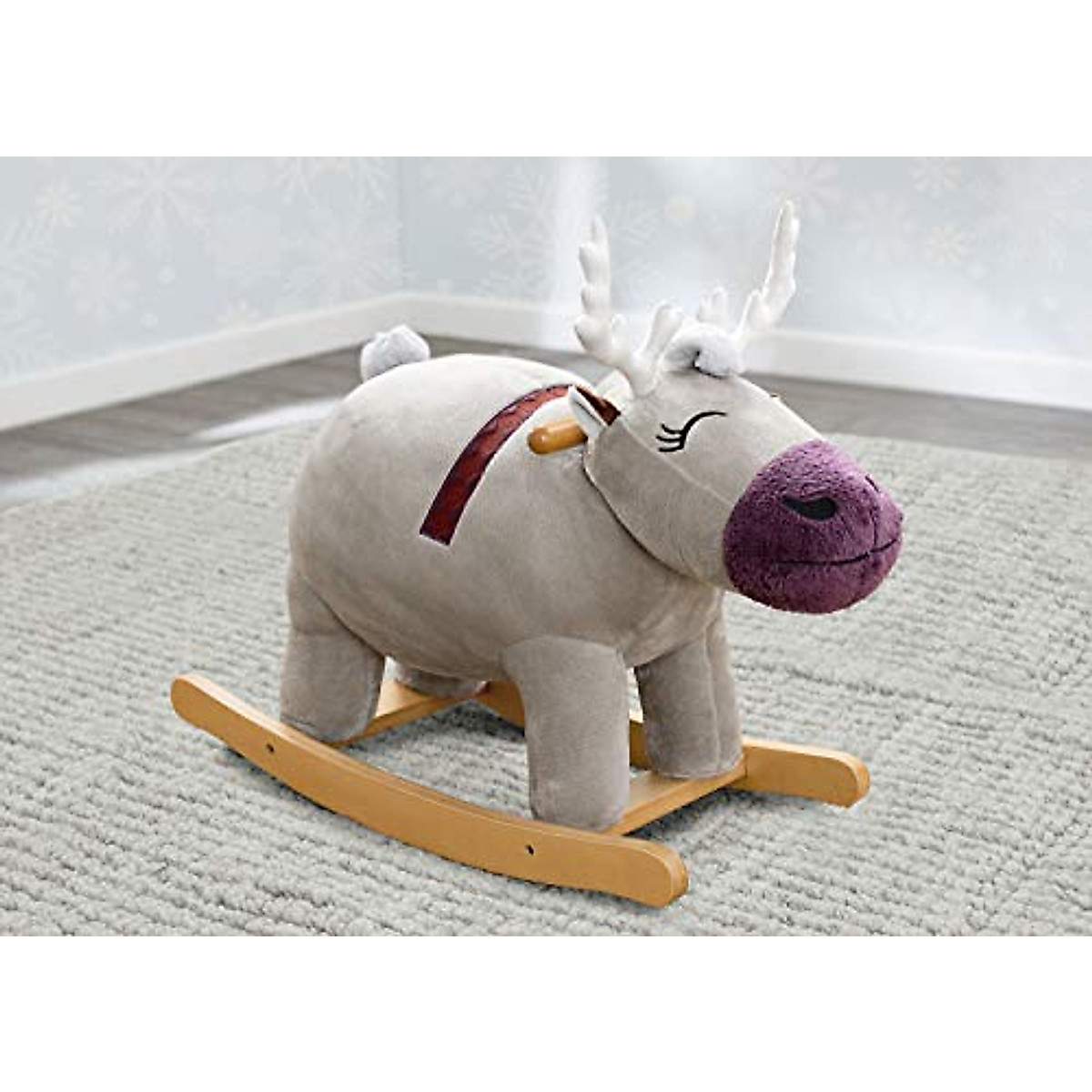 Delta Children Frozen II Sven Plush Rocking Horse, Disney Frozen II