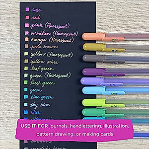 SAKURA Gelly Roll Moonlight 06 Gel Pens - Fine Point Ink Pen for Journaling, Art, or Drawing - Assorted Earth & Jewel Tone Ink - Fine Line - 10 Pack