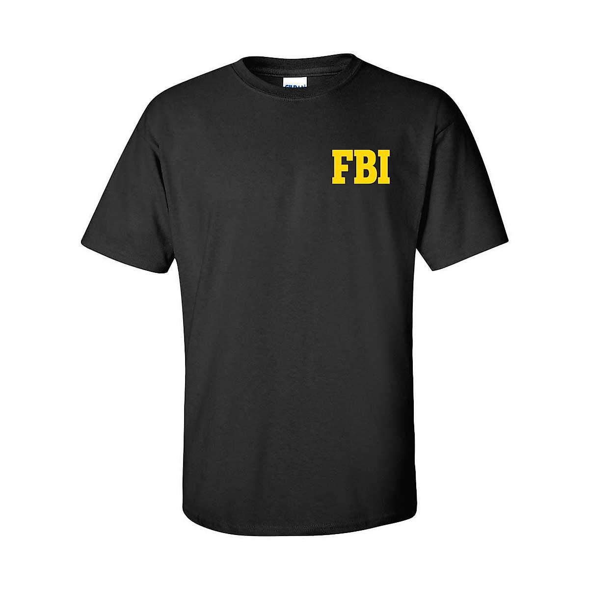 All Things Apparel FBI Federal Bureau of Investigation Front & Back Men's T-Shirt- Med Black (ATA241)