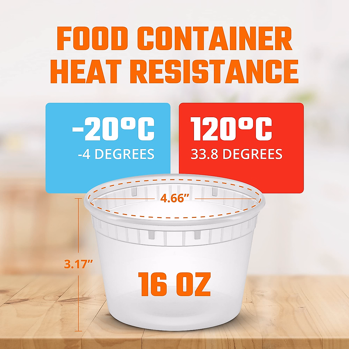 SQUATZ 100 Microwavable Food Container - 16oz Translucent Meal Box Storage with Lids, Ideal for Storing Soups, Condiments, Sauces, Dressing, Salads, Fruit, Baby Food, Healthy Snacks, and Leftovers