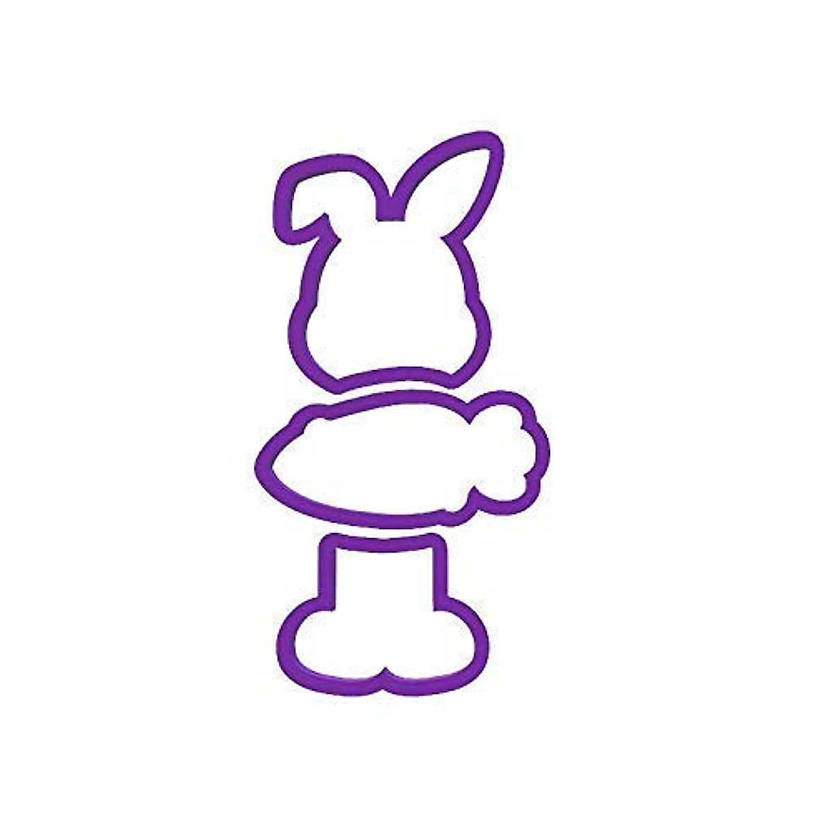 Bunny Holding Carrot 3 Piece Cookie Cutter Set - Easter Cookie Cutters - Animal Cookie Cutters - Bunny Cookie Cutter - Spring Cookie Cutters