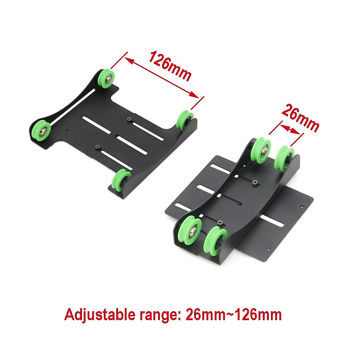 Zeberoxyz 3D Printer Filament Holder with Adjustable 26-126mm Filament Mount Rack Bracket Fits for TPU/PLA/ABS/Nylon 0.5-3KG 3D Printing Materials (Holder for 0.5-3kg Filament)