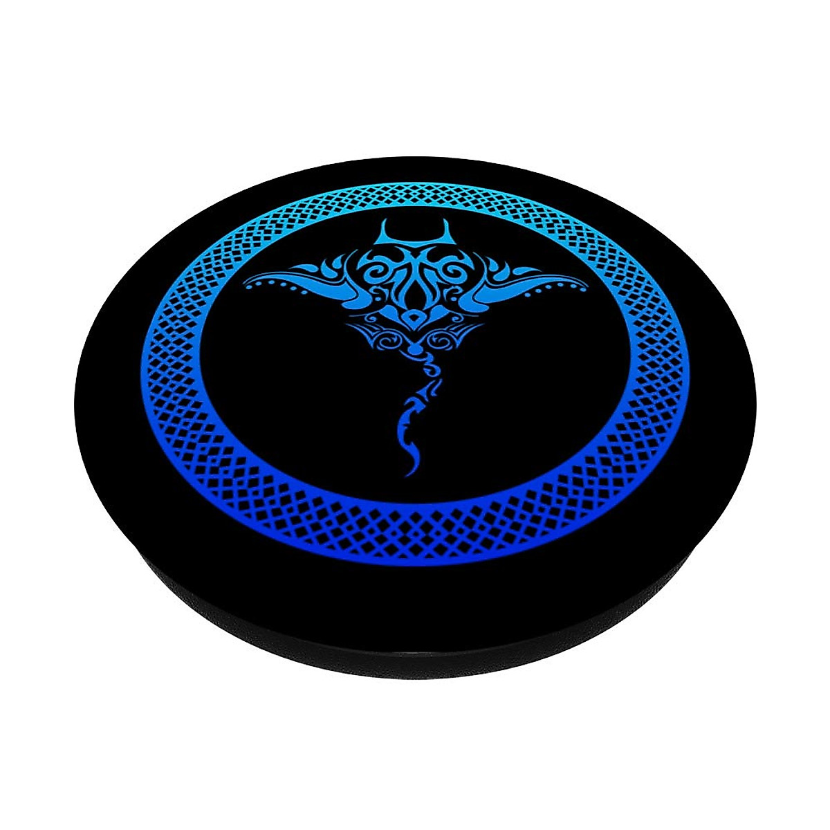 Stingray Polynesian Tribal Design for Stingray Lovers PopSockets Swappable PopGrip