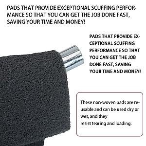 QZATTCAEN Gray Ultra Fine General Purpose Scuff Pads, Box of 8-6" x 9"- Final Scuffing, Scouring, Sanding, Cleaning, Paint Color Blend Prep, Surface Adhesion Preparation, 7448