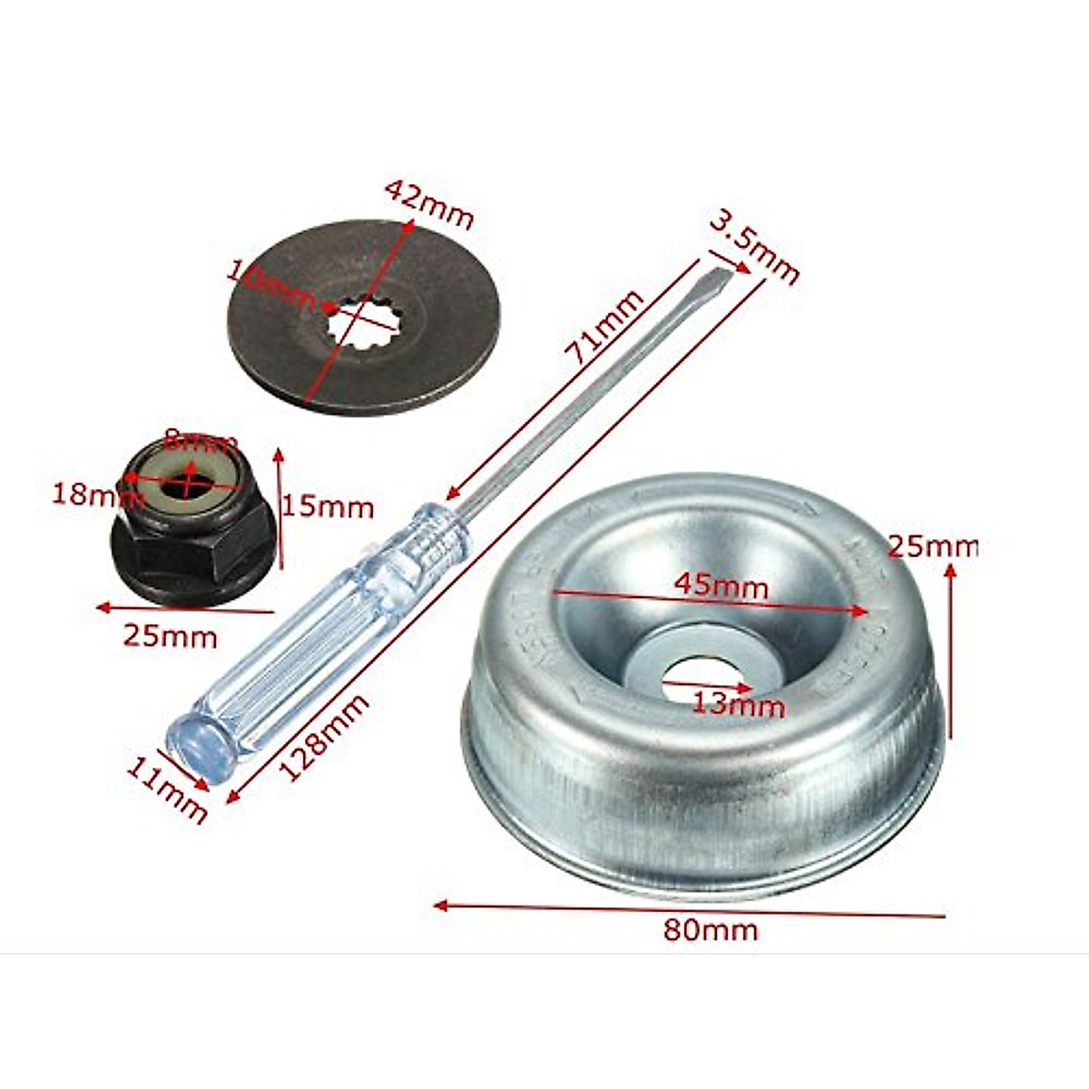 Geelyda Gardening Machine Lawnmower Stihl Blade Adapter Attachment, Maintenance Washer Kit Replacement for Stihl String Trimmers Brush Cutter