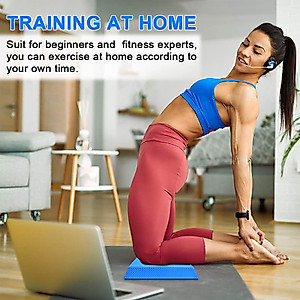 Balance Board Foam Pad, Yoga Mat Small, Size 12.2X9.4X2.4inch Rocker Board Physical Therapy Pads, Non Slip Knee Cushioned Boards Mat for Dancer Balancing Exercises, Women Kid Fitness Training Yoga Mat