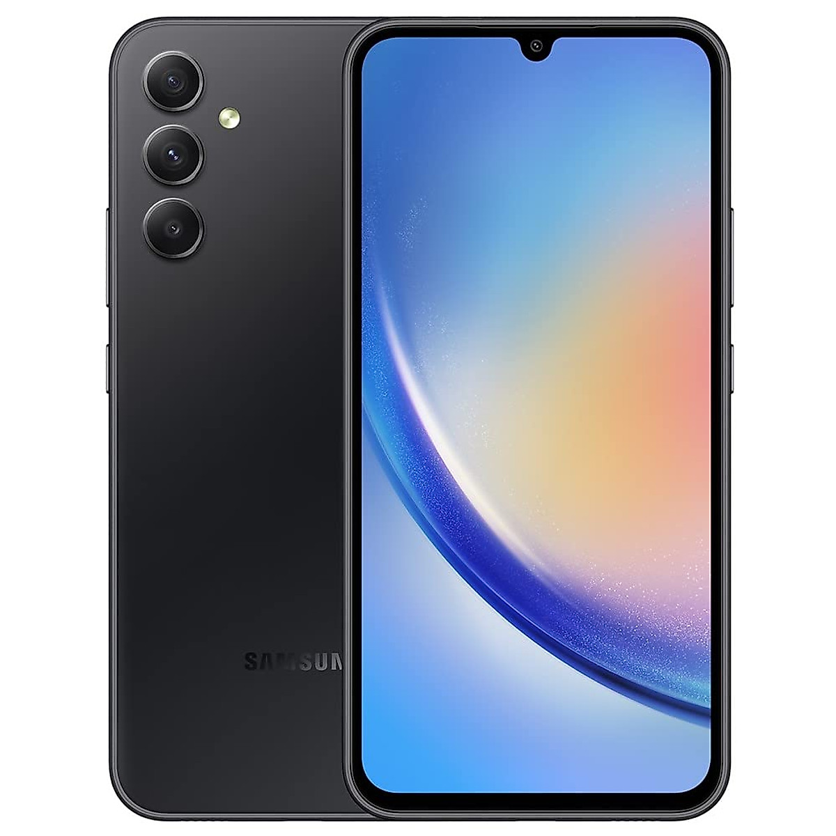 SAMSUNG Galaxy A34 5G Dual SIM (256GB, 8GB) 6.6" 120Hz AMOLED, Octa-Core, 48MP Triple Camera, 4G Volte (GSM Unlocked for T-Mobile, Metro, Global) International Model A346M/DSN (w/ 256GB SD, Graphite)