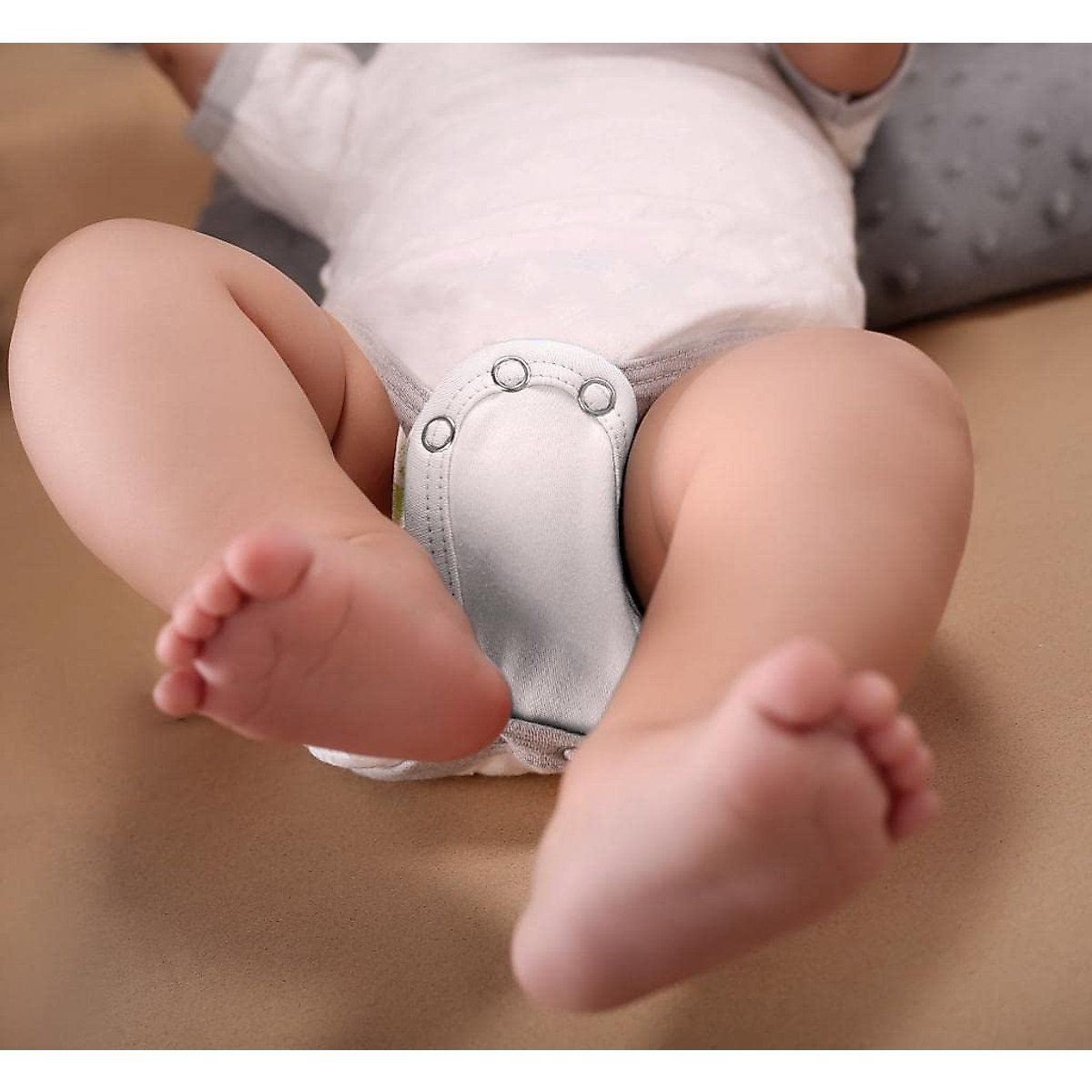 Matissa Baby Bodysuit/Onesie Extenders (Pack of 3 White)