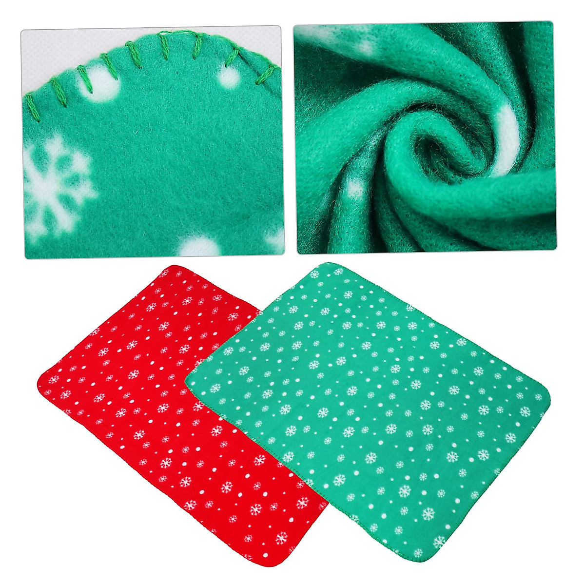minkissy 4 Pcs Pet Mat Pet Blanket Pet Pad Pet Cushion Cat Bed Cushion Washable Pet Bed Dog Crate Mat Pet Sleeping Mat Dog Blanket Mat Christmas Dog Pad Dog Mat Cat Mat Sleeping Pad Cloth