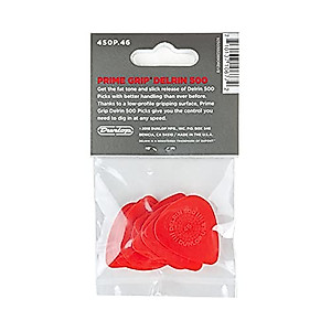 Jim Dunlop Delrin 500 Prime Grip .46mm Guitar Picks (450P.46)