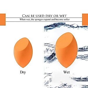 Large Rose Gold Foundation contour Round Toothbrush Dust Free Oval Makeup Brushes with Blending Sponge dustproof cover brush egg cleaner …