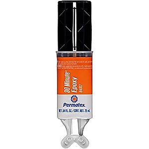 Permatex 84107 PermaPoxy 30 Minute High Strength General Purpose Epoxy, 0.84 oz.