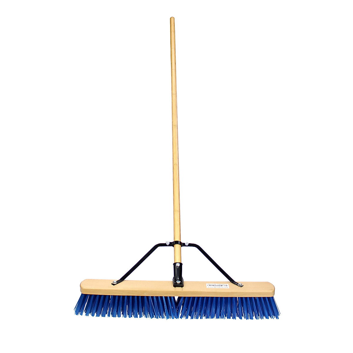 24'' RK Safety Wooden Push Broom with Brace and Bamboo Handle (Pack of 6)