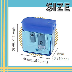 Sun-Star Stationery Double Pencil Sharpener (Blue) [Sect] (Japan Import)