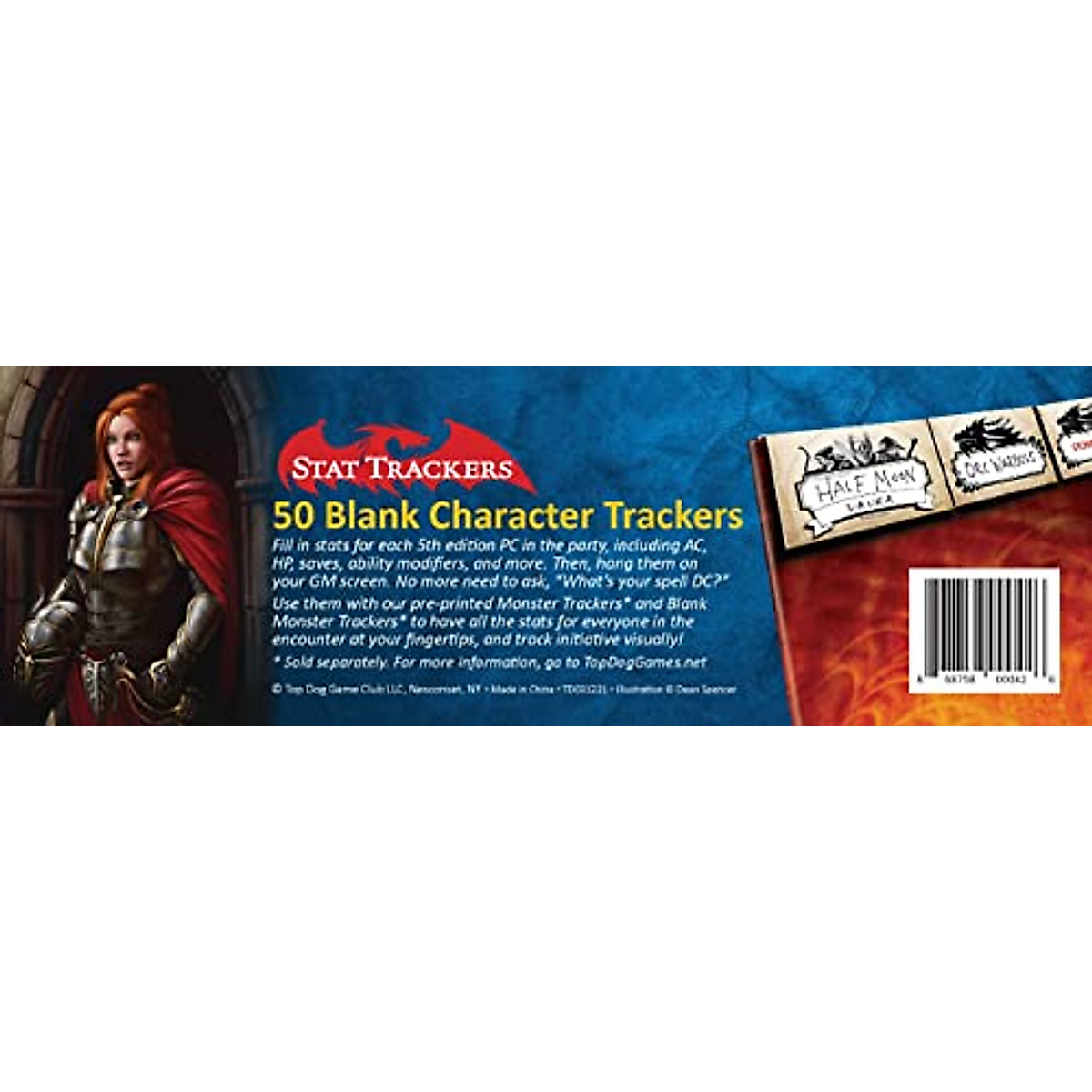 Character Trackers - Initiative Trackers and DM Reference Cards for 5th Edition