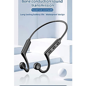 Bone Transmission Air Transmission Earphone Blue Tooth, Water Proof Sport Earphone (Green)