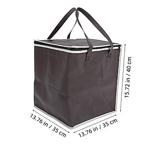 ULTECHNOVO Crock Insulated Bag Pizza Insulated Bag Transport Bag Insulated Grocery Tote Bag Pizza Carrier Bag Insulated Grocery Bags Picnic Cool Bag Freezer Bags for Groceries Cloth Coffee