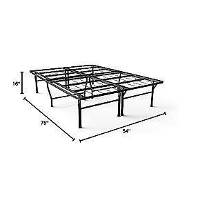 ZINUS SmartBase Heavy Duty Mattress Foundation / 16 Inch Metal Platform Bed Frame / No Box Spring Needed / Sturdy Steel Frame / Underbed Storage, Full