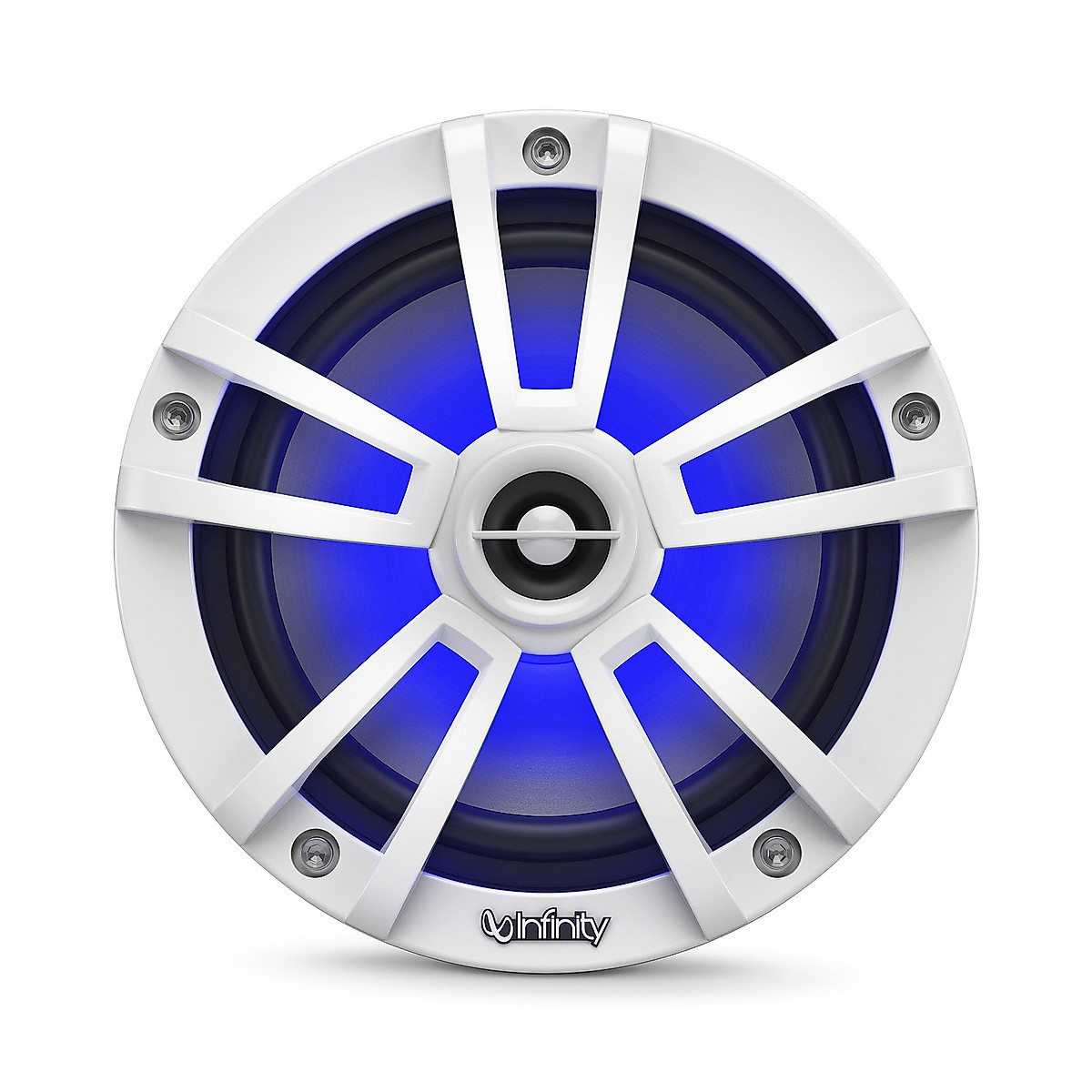 Infinity 622MLW Marine 6.5 Inch RGB LED Coaxial Speakers - White