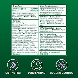 Biofreeze Overnight Pain Relief Roll-On, Arthritis Pain Reliver, Knee & Lower Back Pain Relief, Sore Muscle Relief, Lavender Scent, FSA Eligible, 2.5 FL OZ Biofreeze Menthol Roll-On