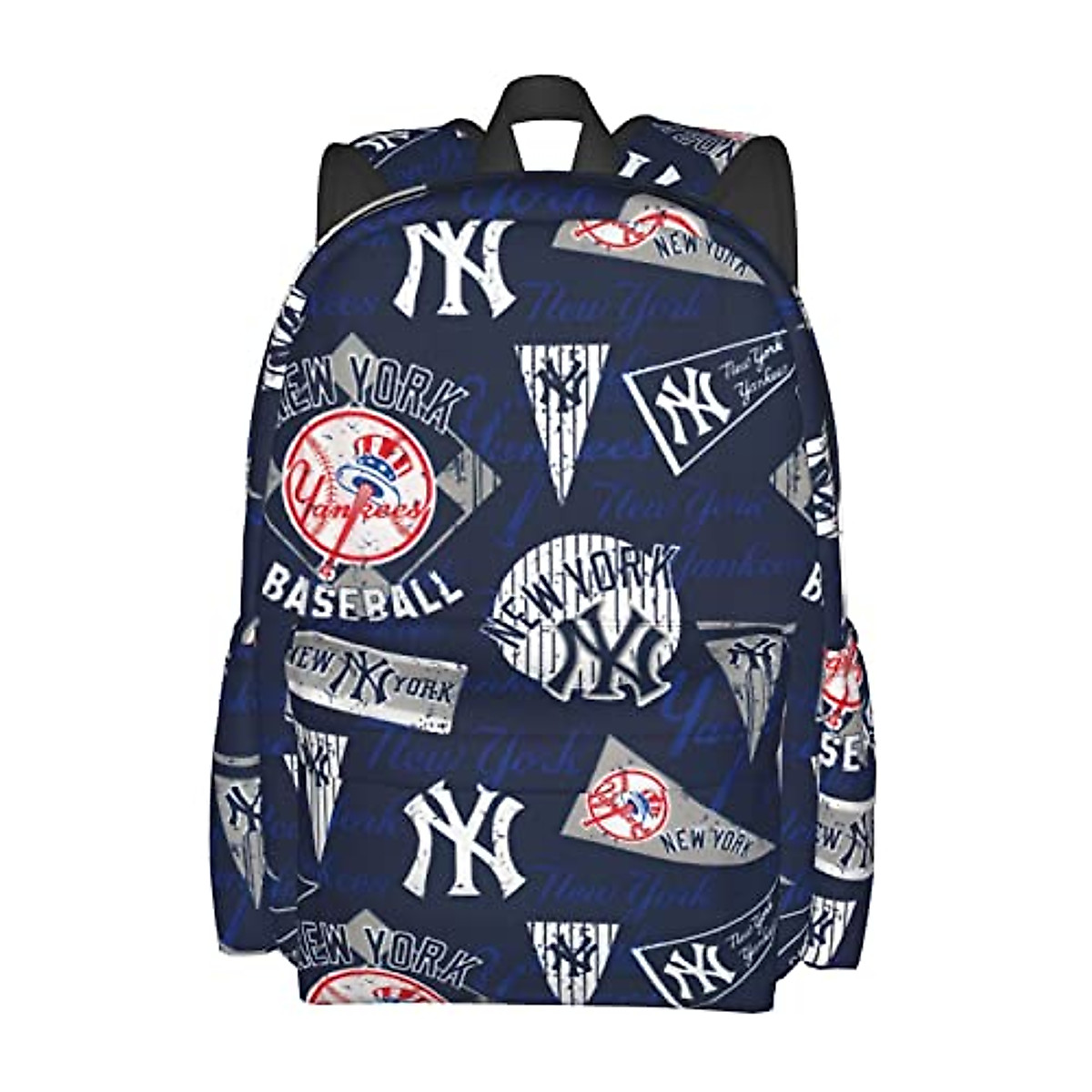 Annod Industries New York Yankees Baseball Backpack, Lightweight Casual School Backpacks Bags for Men Women Book Travel Hiking Camping Work, 16.9 Inch