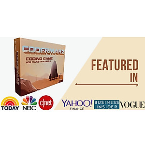CoderMarz Game for Space and AI Learners! NBC Featured: First Ever Board Game for Boys and Girls Age 6+. Teaches About Mars, AI and Computer Programming Through Fun Astronaut and Neural Adventure!