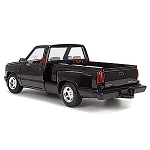 Motormax 1992 GMC Sierra GT Pickup Truck 1/24 Diecast Model Car Black 73204
