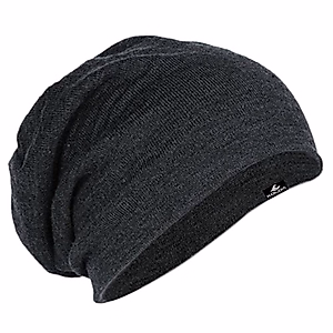 Koloa Surf Slouchy Beanie in Charcoal Heather One size