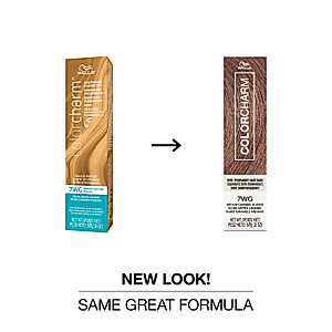 COLORCHARM Demi Permanent Hair Color| 7WG Medium Caramel Blonde | Gloss, Refresh and Tone | 2 Fl Oz