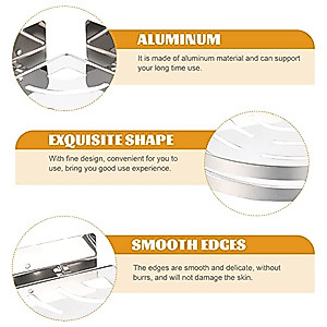 Cabilock Bathtub Shelf Corner Shower Caddy shower wall caddy floating shower shelf hanging shelf bathroom Stainless Steel Wall Bathroom Caddy